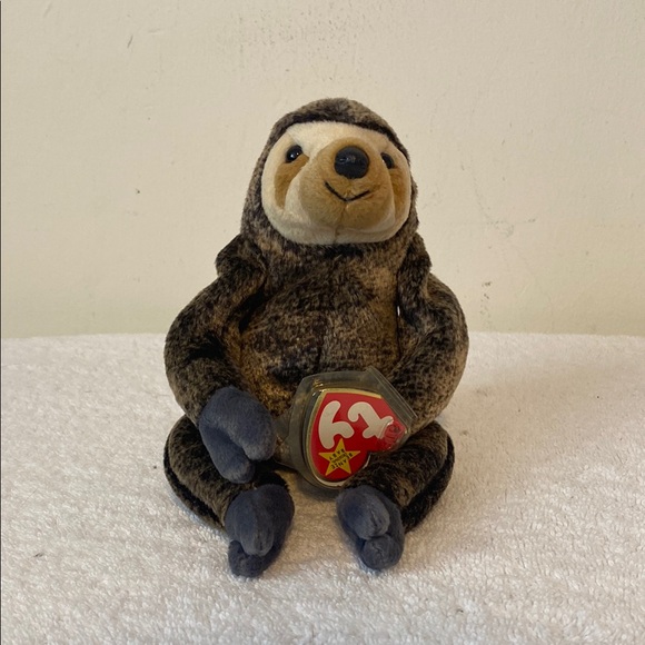 Ty | Toys | Ty Beanie Baby Slowpoke Plush Sloth Toy With Heart Emblem ...